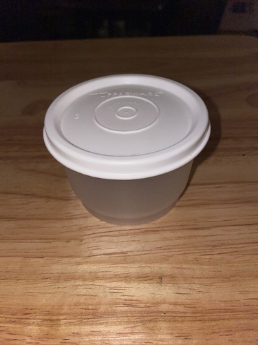 Vintage Tupperware White Snack Cup #1229-34 w/Lid | eBay