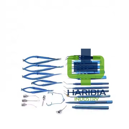 Ophthalmic Micro Surgical instrument Eye Surgery Set of 21 Pcs Titanium ...