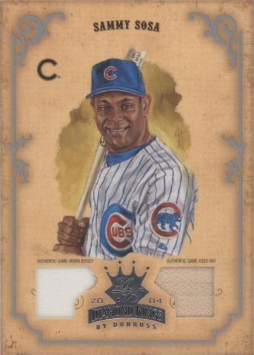 2004 Donruss Diamond Kings - Sammy Sosa #144 Silver Materials /50 (MEM ...