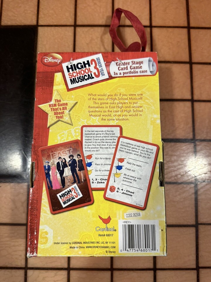 High School Musical 3 Senior Year Center Stage Card Game Portfolio Case ...