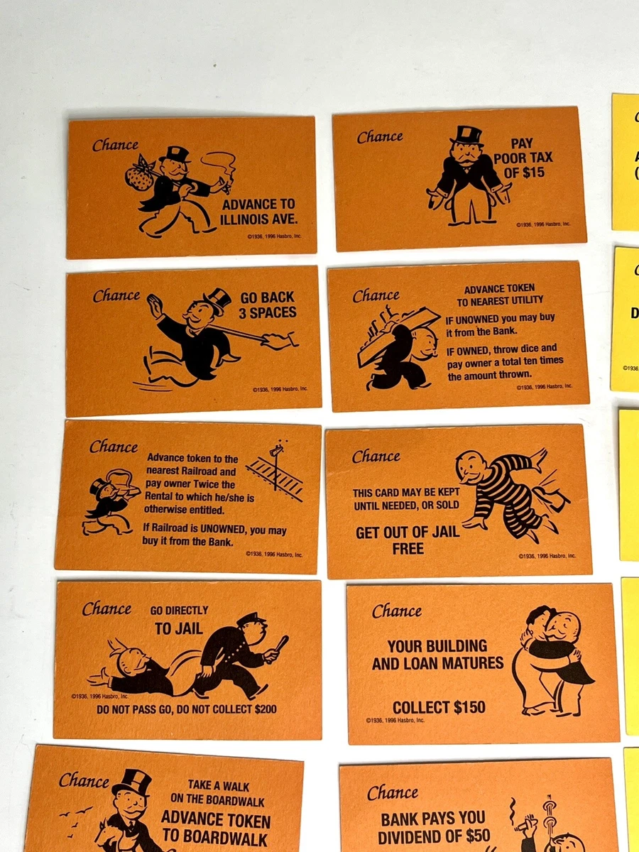Chance Monopoly Card