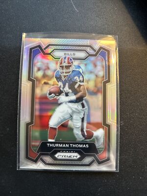 Thurman Thomas Silver Prizm Card 2023 Panini Prizm Football Bills | eBay