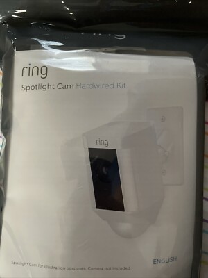 Ring Spotlight Cam Hardwired Kit - White New and Sealed | eBay