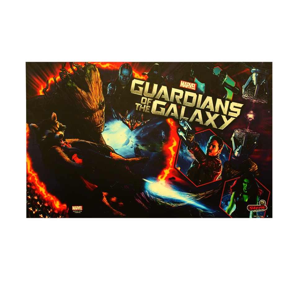 Stern Pinball Guardians of the Galaxy Premium Machine Game Backbox ...