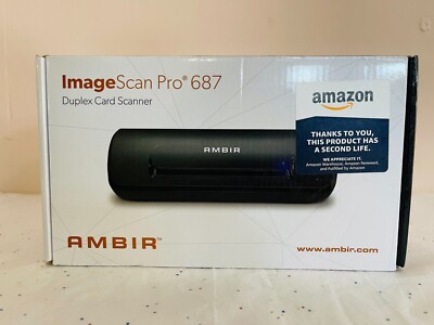 New Sealed Ambir ImageScan Pro 687 Duplex Card Scanner DS687-BCS | eBay