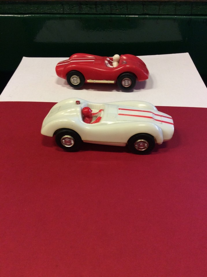 1960's Eldon GT Ferrari 1/32 Scale Slot Racing Cars set of 2, nice ...