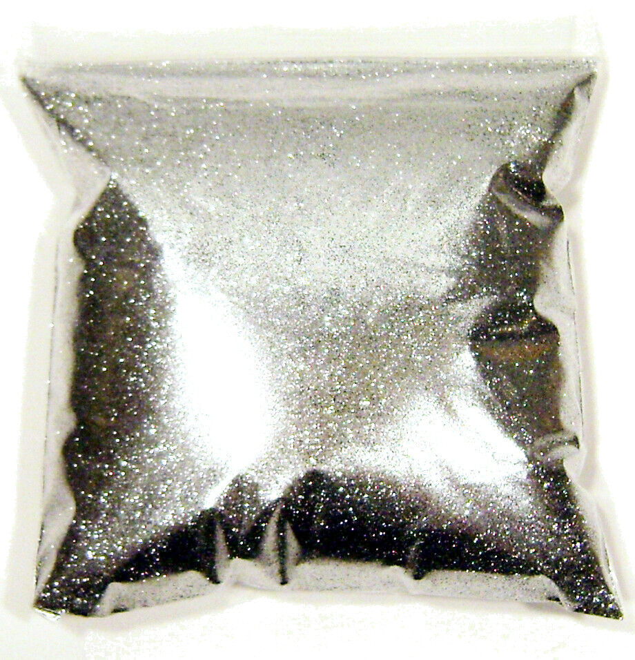 11oz (325ml) Chrome Silver Metal Flake .008" Fine Shiny Mirror Bulk ...