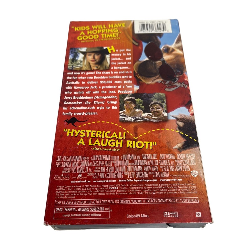 Kangaroo Jack (VHS, 2003) Video Tape Vintage 85392389230| eBay