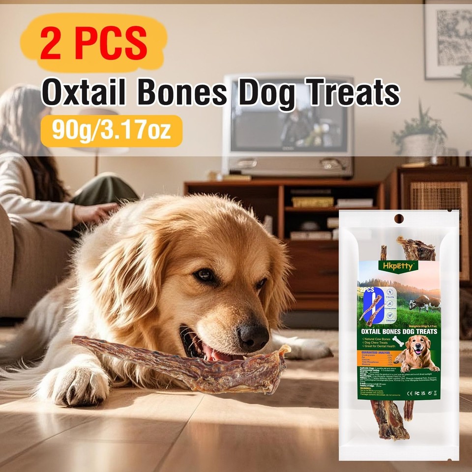 Natural Beef Tail Bones for Dogs - Long-Lasting Dental Chew, Rawhide ...