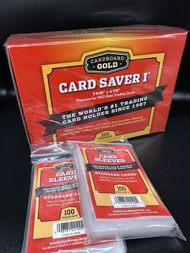 200 Card Saver 1 Semi Rigid PSA CGC Grading Holders & Sleeves ...