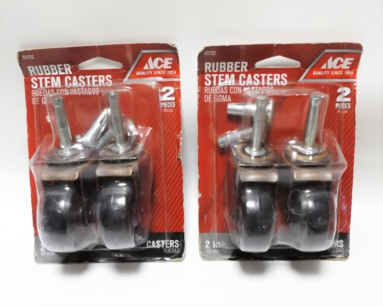 ACE 51722 Heavy Duty Casters Rubber Wheels 2" Antique Copper for sale ...