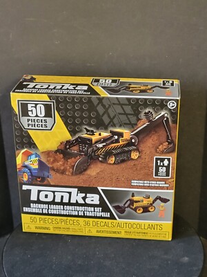New In Box, Tonka Backhoe Loader Constructuon Set, 50 Pieces | eBay