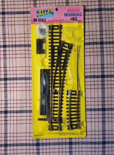 Atlas HO #61 Right Manual Switch Brass Rail Track * New Old Stock | eBay