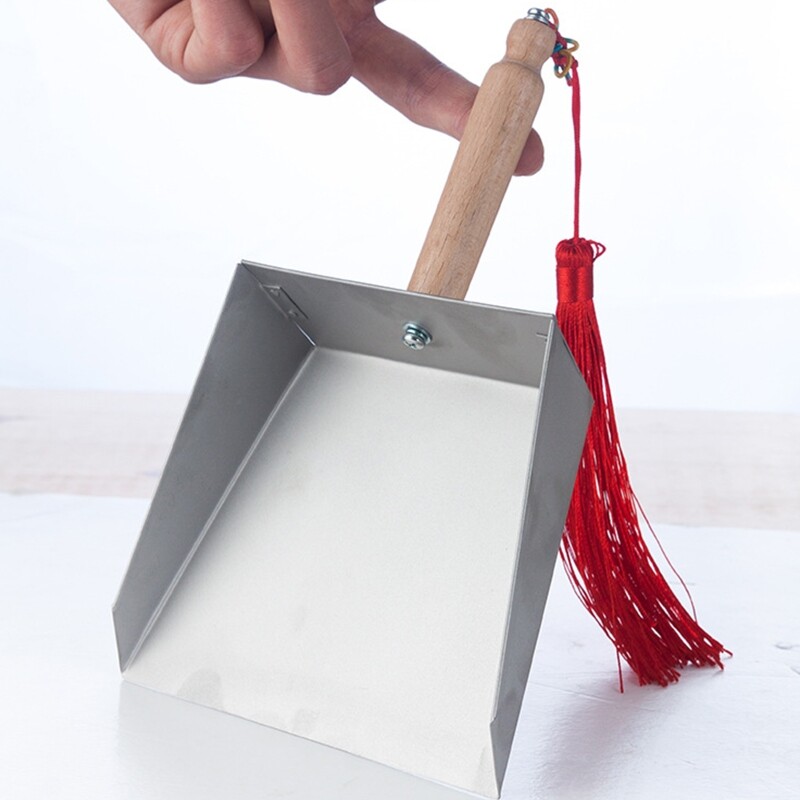 Mini Stainless Steel Dust with Handle Cleaning Shovel Metal Cleaning ...