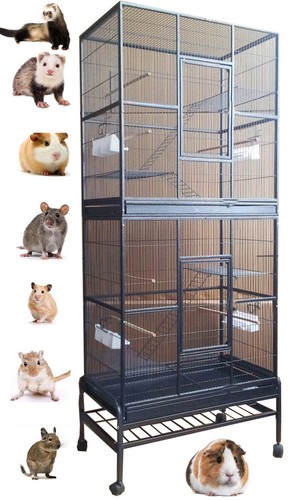 LARGE 74" Double Stackable Chew-Proof Ferret Rat Mice Squirrel ...