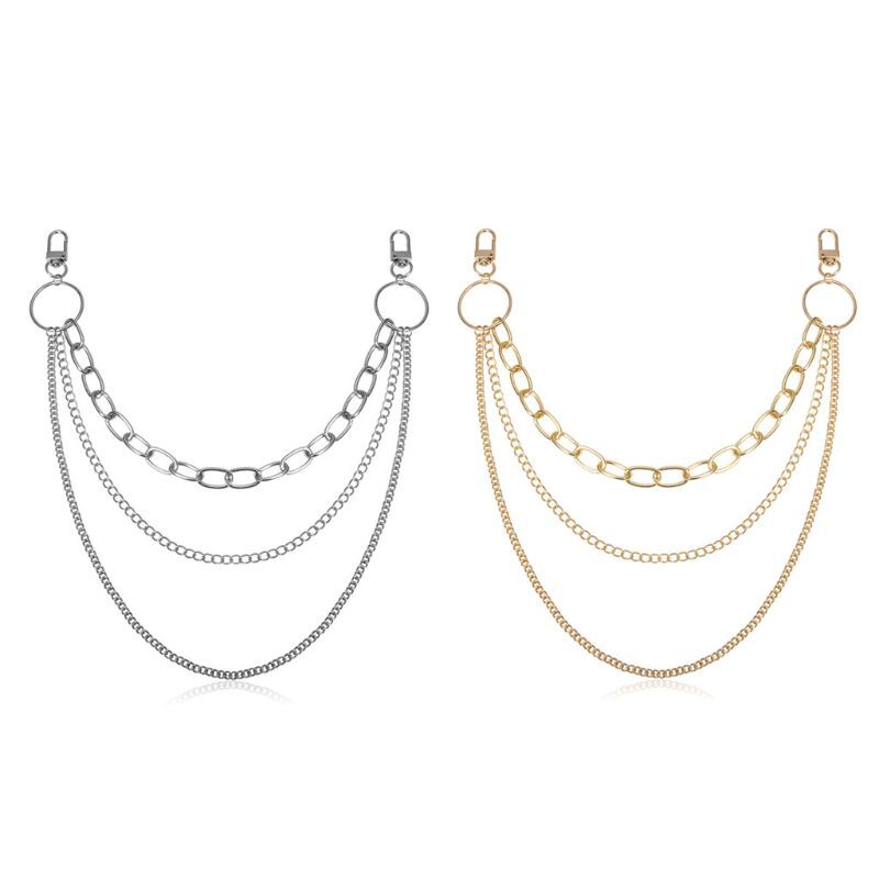 Multi-layer Waist Chain Cool Jeans Link Pants Chain Hook Trousers Chain ...