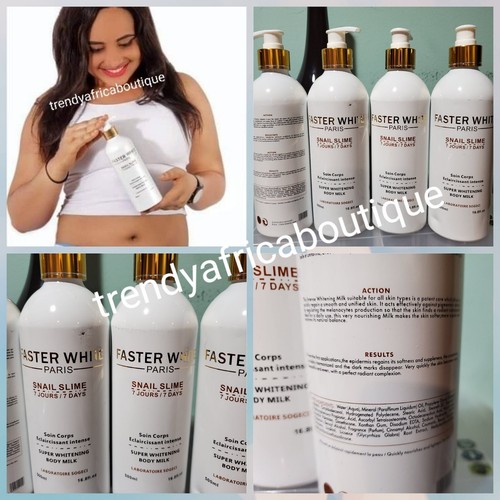 FASTER WHITE SNAIL [SLIME] Super Whitening Body Lotion 500ml X 1 Bottle ...