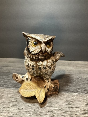 VINTAGE HOMCO CERAMIC 5" BROWN OWL FIGURINE #1114 MCM GUC | eBay