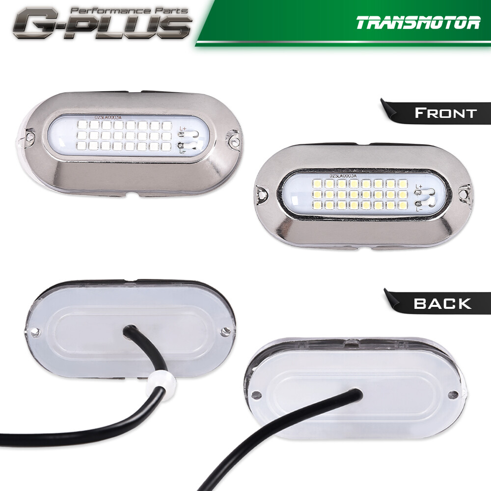 1Pair 12V LED Pontoon Boat Docking Light Marine Boat Light Bright White ...