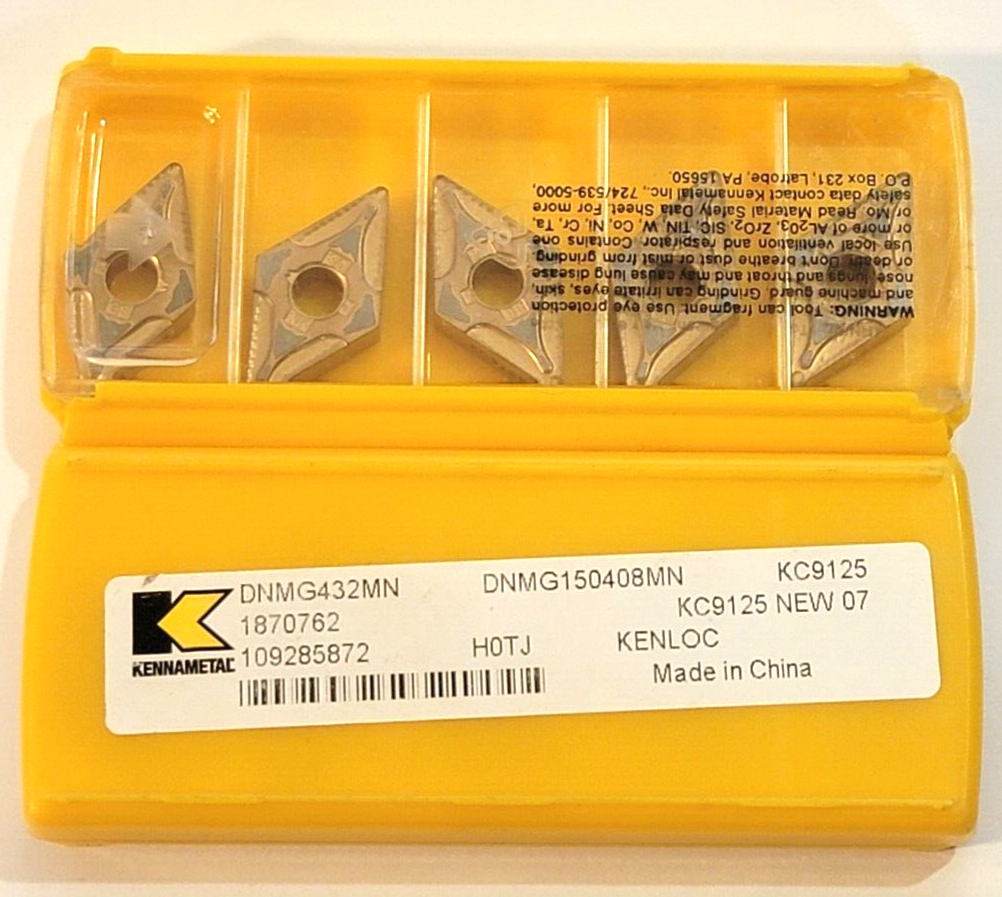 DNMG 432 MN KC9125 KENNAMETAL *** 10 INSERTS *** FACTORY PACK *** | eBay