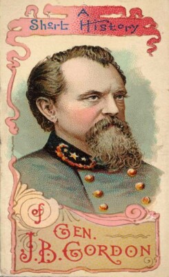 JOHN B GORDON *2X3 FRIDGE MAGNET* GENERAL CIVIL WAR CONFEDERATE ...