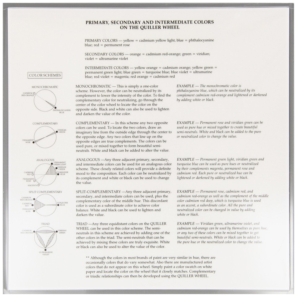 Jack Richeson JACK-499987 Quiller Color Wheel for All Media by Stephen ...