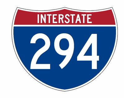 Interstate 294 Sticker R2326 Highway Sign Road Sign | eBay