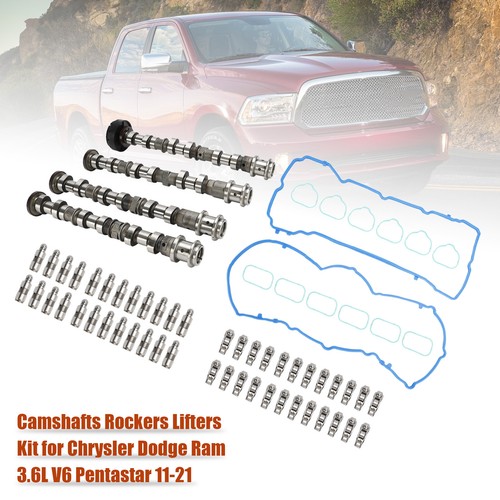 Camshafts Rockers Lifters Kit for Chrysler Dodge Ram 3.6L V6 Pentastar ...