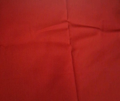 Red Broadcloth Type Cotton Blend Fabric 44" X 60" | eBay