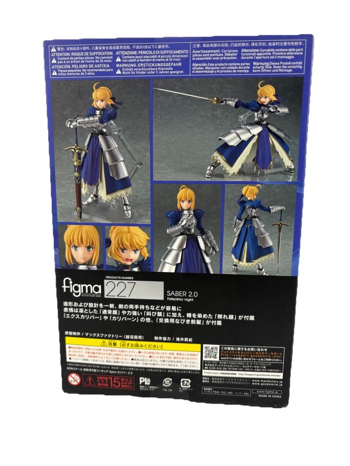 Figma 227 Fate/Stay Night Saber 2.0 Action Figure Max Factory NEW | eBay
