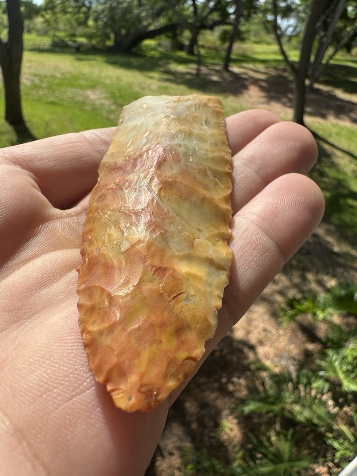 Native American Flintridge Eastern Stemmed Lance Arrowhead Point COA ...