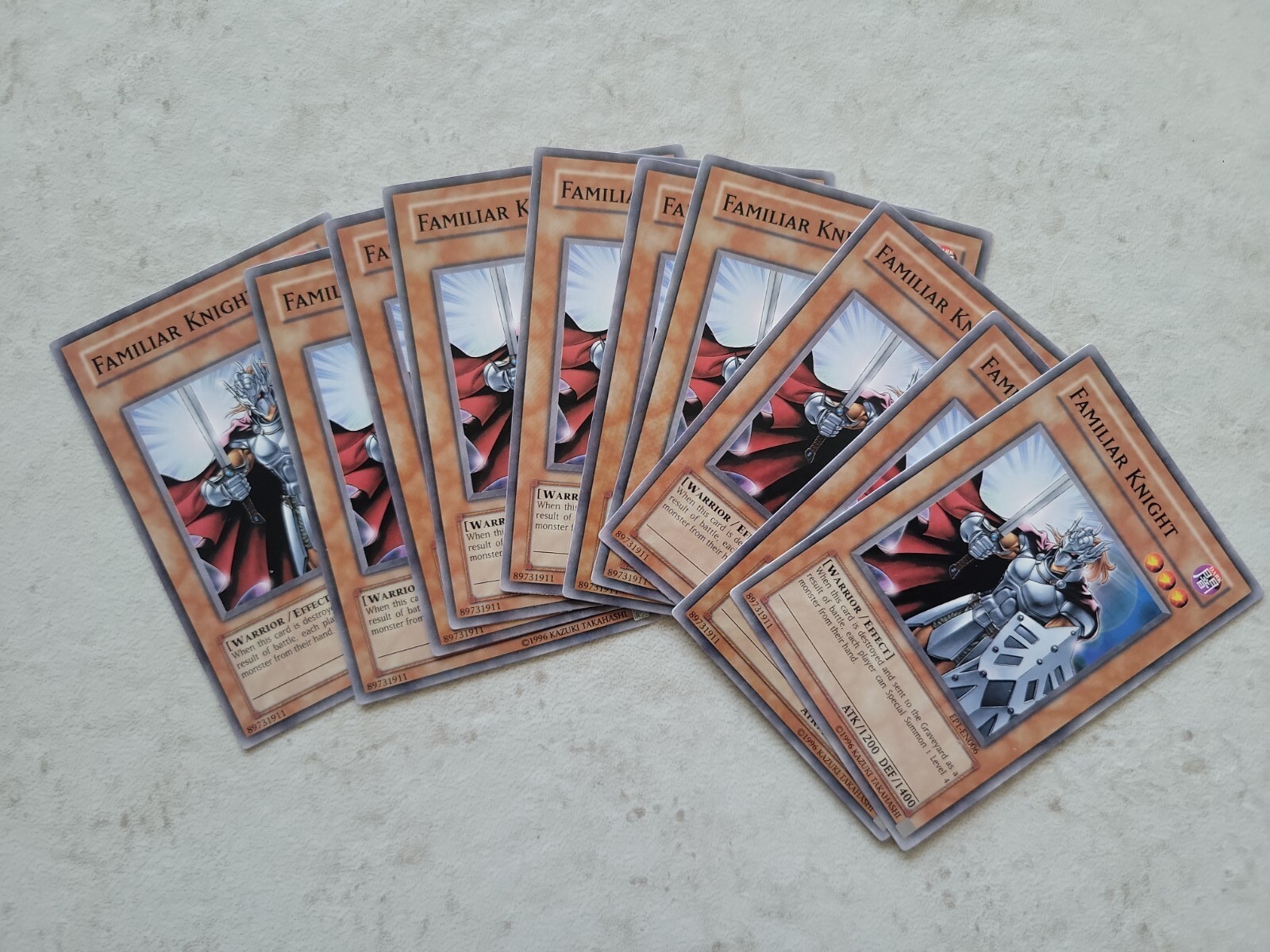 10X YU-GI-OH! TCG FAMILIAR KNIGHT MOVIE PROMO EXCLUSIVE PACK EP1-EN006 ...