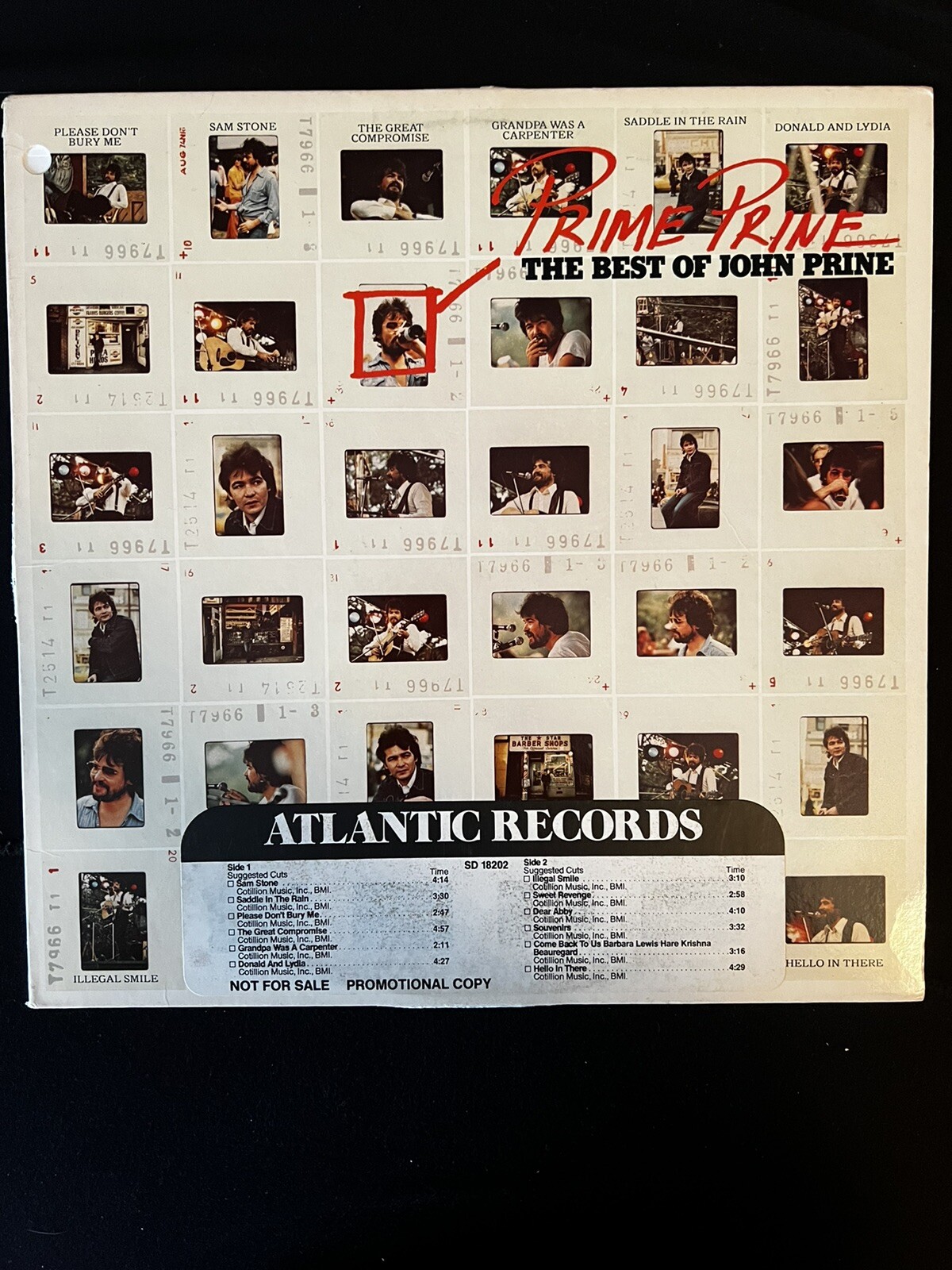 John Prine - Prime Prine Greatest Hits Vinyl - Great Condition - Promo ...
