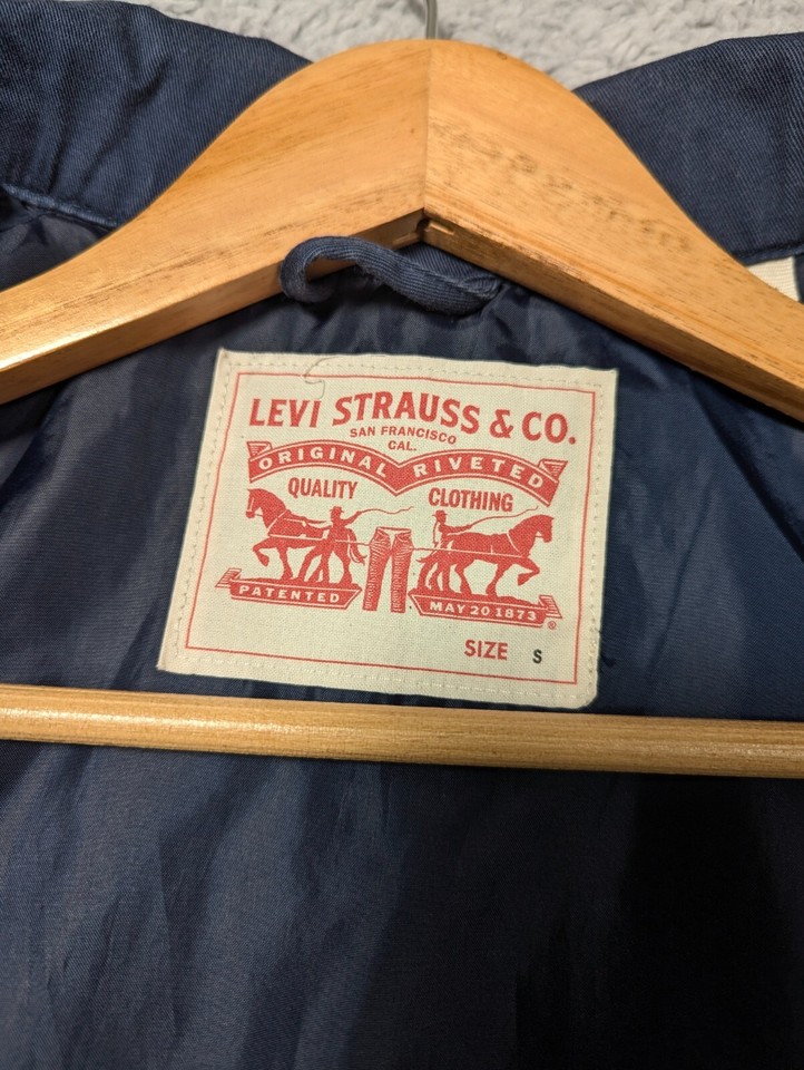 Levi's Chore Jacket Men's Small Navy Utility Engineers Full Zip Coat ...