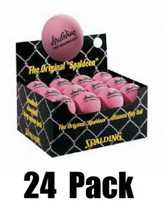 Spalding 51-153 Small Pink High Bounce Spaldeen Balls for Stick Ball ...