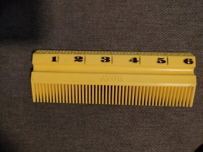 Vtg Avon School Days Comb 6" Ruler | eBay
