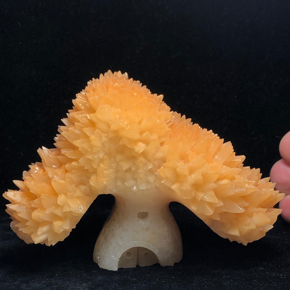 Natural calcite quartz crystal cluster mineral specimens hand-carved ...