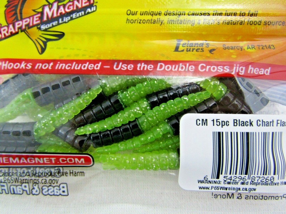 Leland Crappie Magnet™ 15 Piece Soft Body Lures Choose From 40 Colors ...
