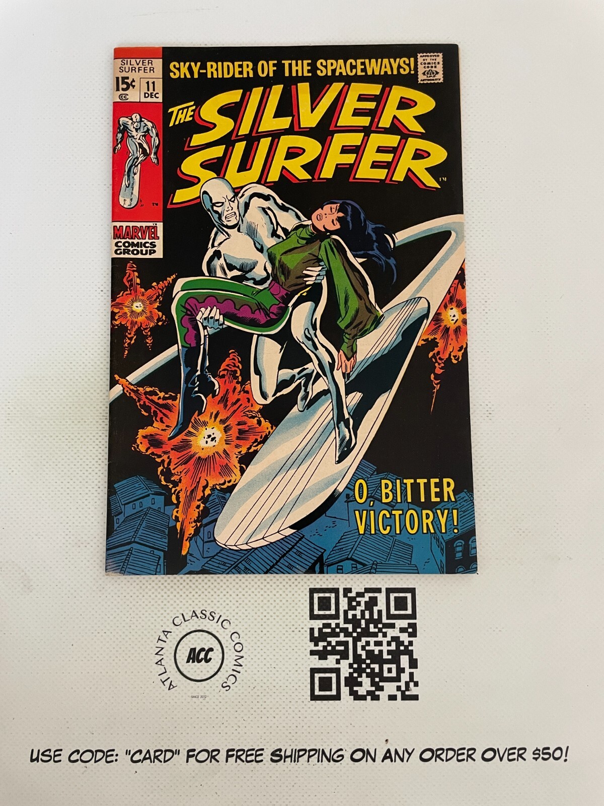 Silver Surfer #11 VF/NM Marvel Comic Book Fantastic Four Galactus ...