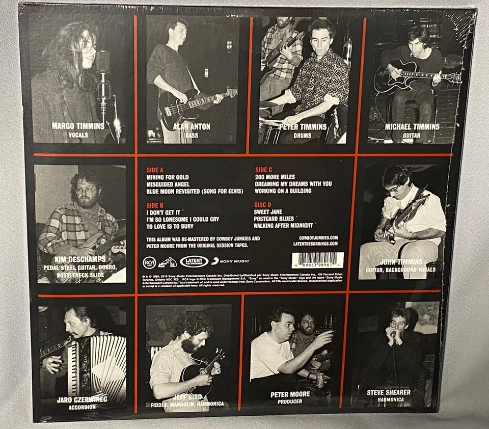 LP COWBOY JUNKIES The Trinity Session (2LPs BLACK Vinyl, 2017) NEW MINT ...