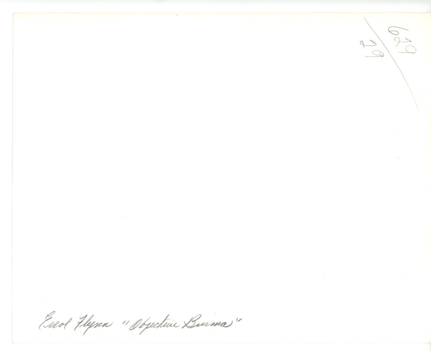 Vintage 8x10 Phot Objective, Birmania! 1945, Errol Flynn James Marrone ...