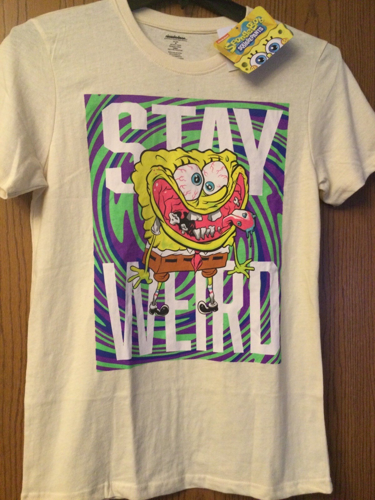 Spongebob Squarepants - “Stay Weird” - Cream Color - … - Gem