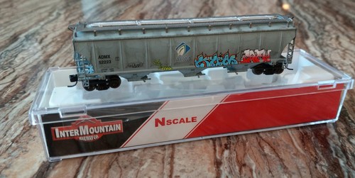 N Scale Intermountain Trinity Covered Hopper. (ADM New Logo) | eBay