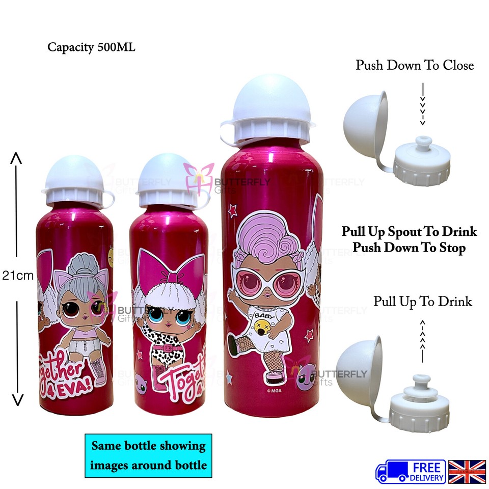 KIDS CHARACTER WATER DRINKS JUICE CHILDREN'S SCHOOL PICNIC SPORTS ...