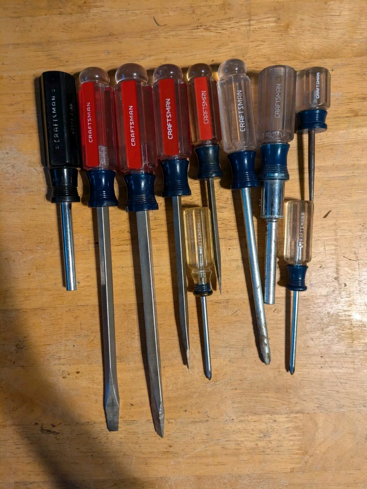 Vintage Craftsman Screwdriver Lot 10 Pieces- Phillips, Flathead, Bit ...