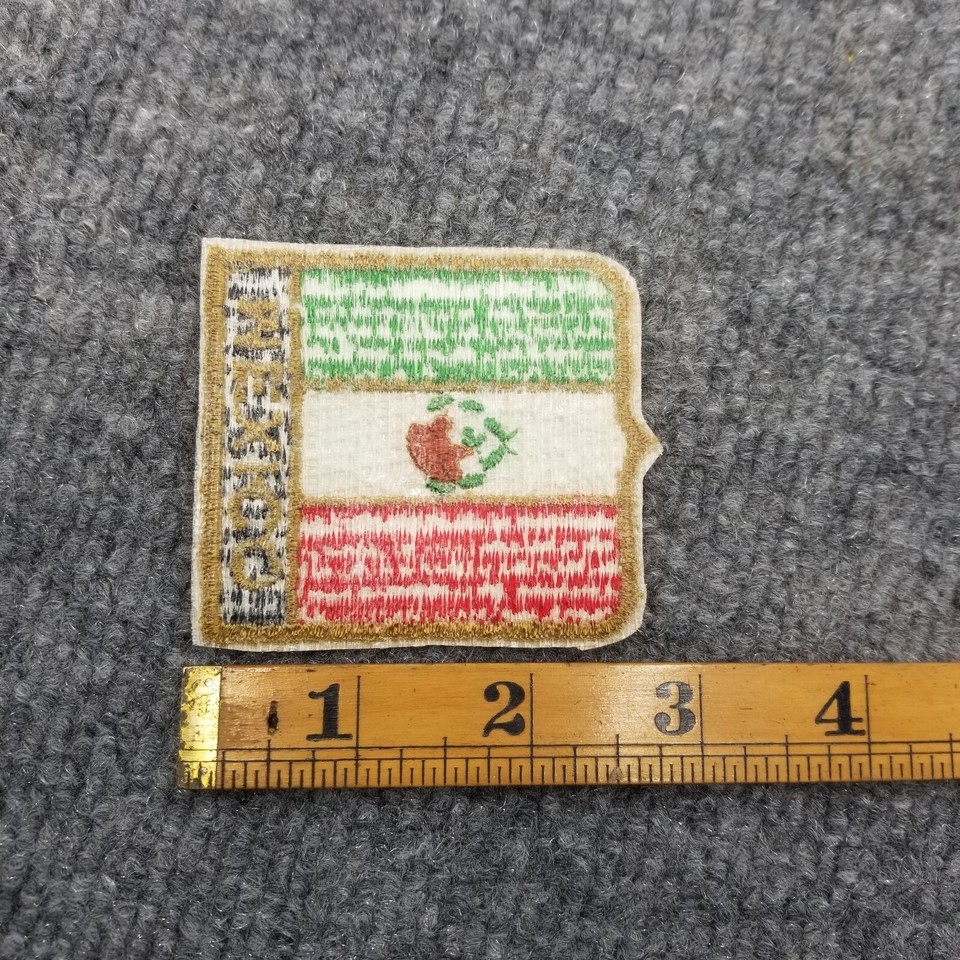 Mexico Flag Patch Souvenir Travel Embroidered Vintage G8 | eBay