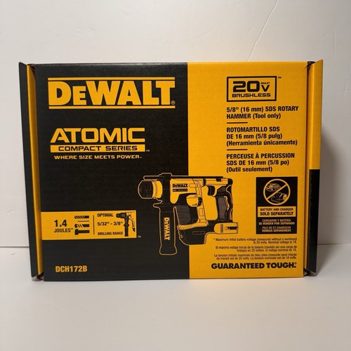 DeWALT DCH172B 20V Max Compact 5/8" Brushless SDS Plus Rotary Hammer ...