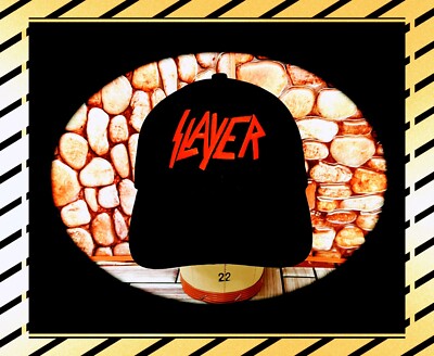 SLAYER RAINING BLOOD EMBROIDERED HAT ADJUSTABLE BACK W/ SMALL BUCKLE | eBay