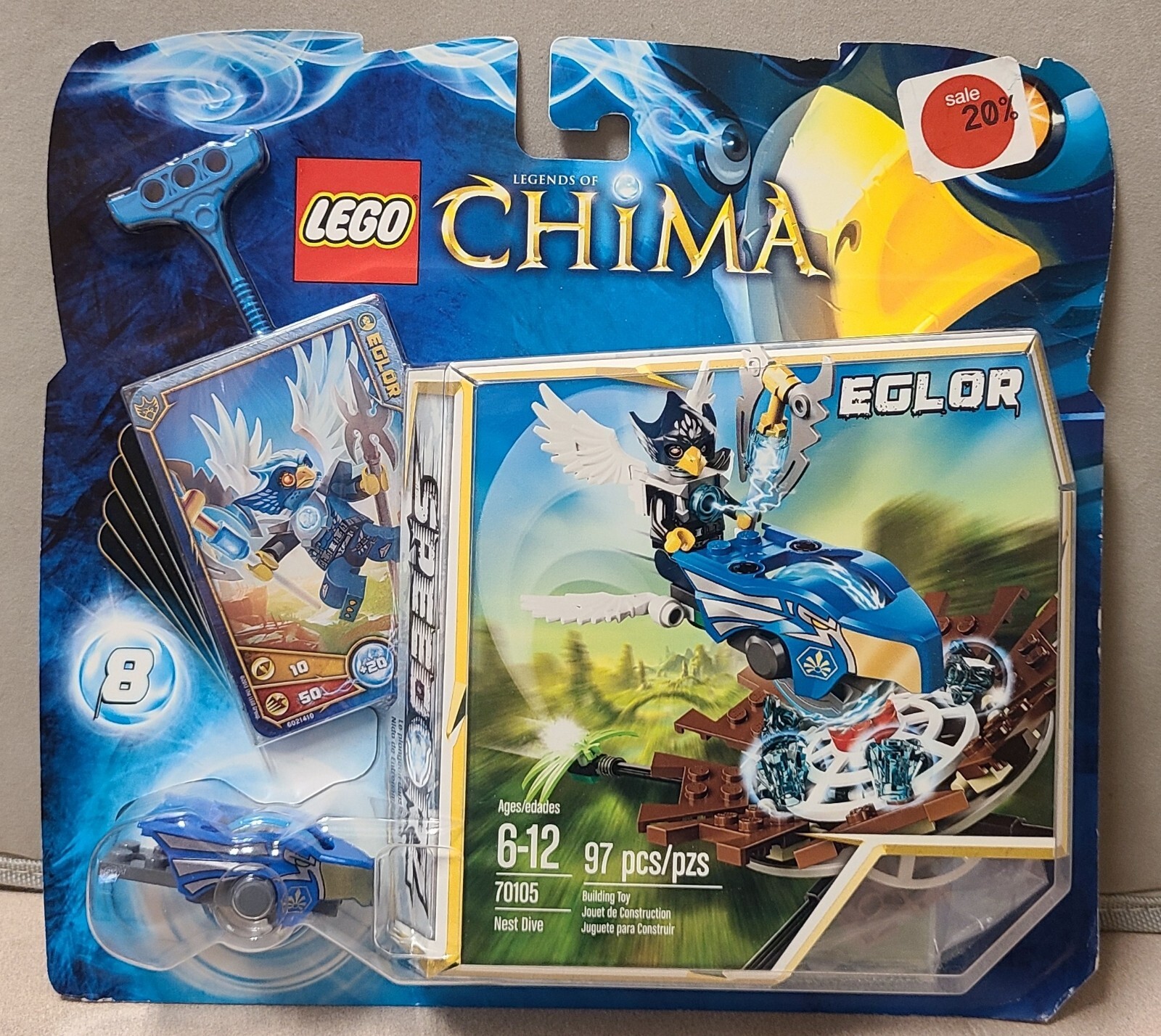 LEGO Legends of Chima: Lot of 6 Speedorz-70104, 70105, 70106, 70107 ...