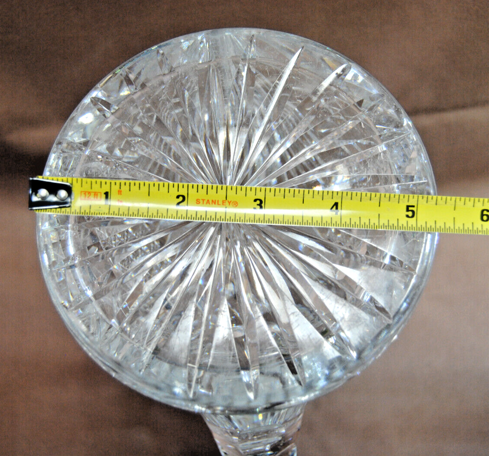 American Brilliant Sawtooth Edge Pitcher Heavy Thick Cut Crystal ...